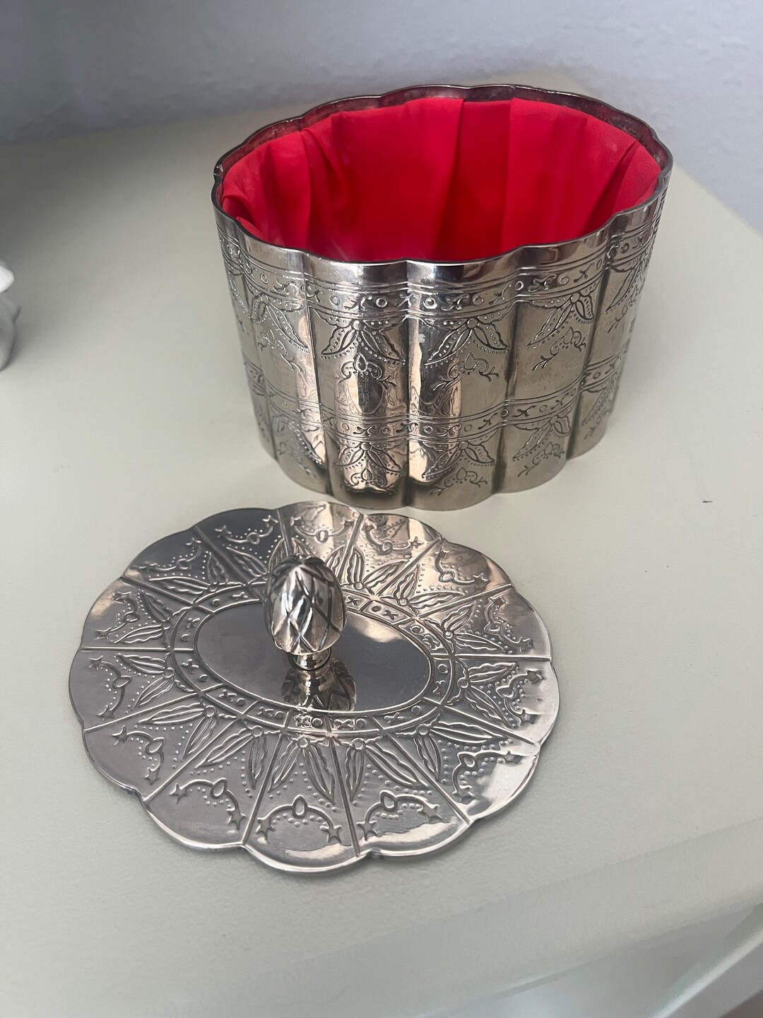 Vintage Godinger Siver Plate Jewelry Box Scallop Carved - Etsy