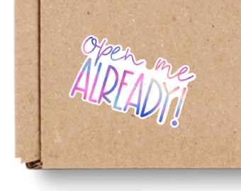 What Are You Waiting For Business Card Insert Open Me Already Sticker ...