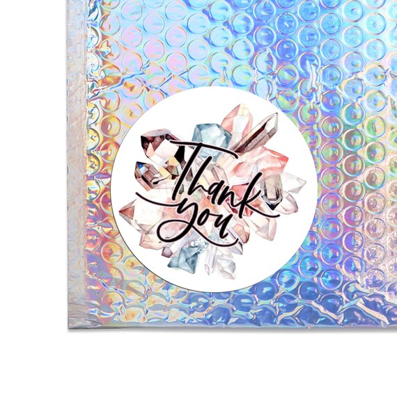 Thank You Crystal Sticker 30 Stickers per Sheet TYCS2 - Etsy