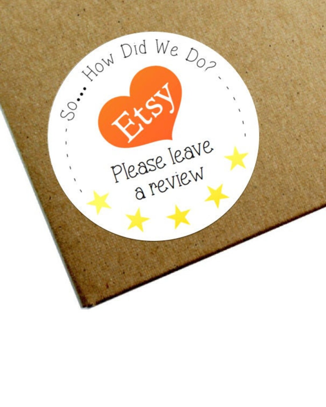 ETSY Review Stickers Small Shop Packaging Stickers | Etsy