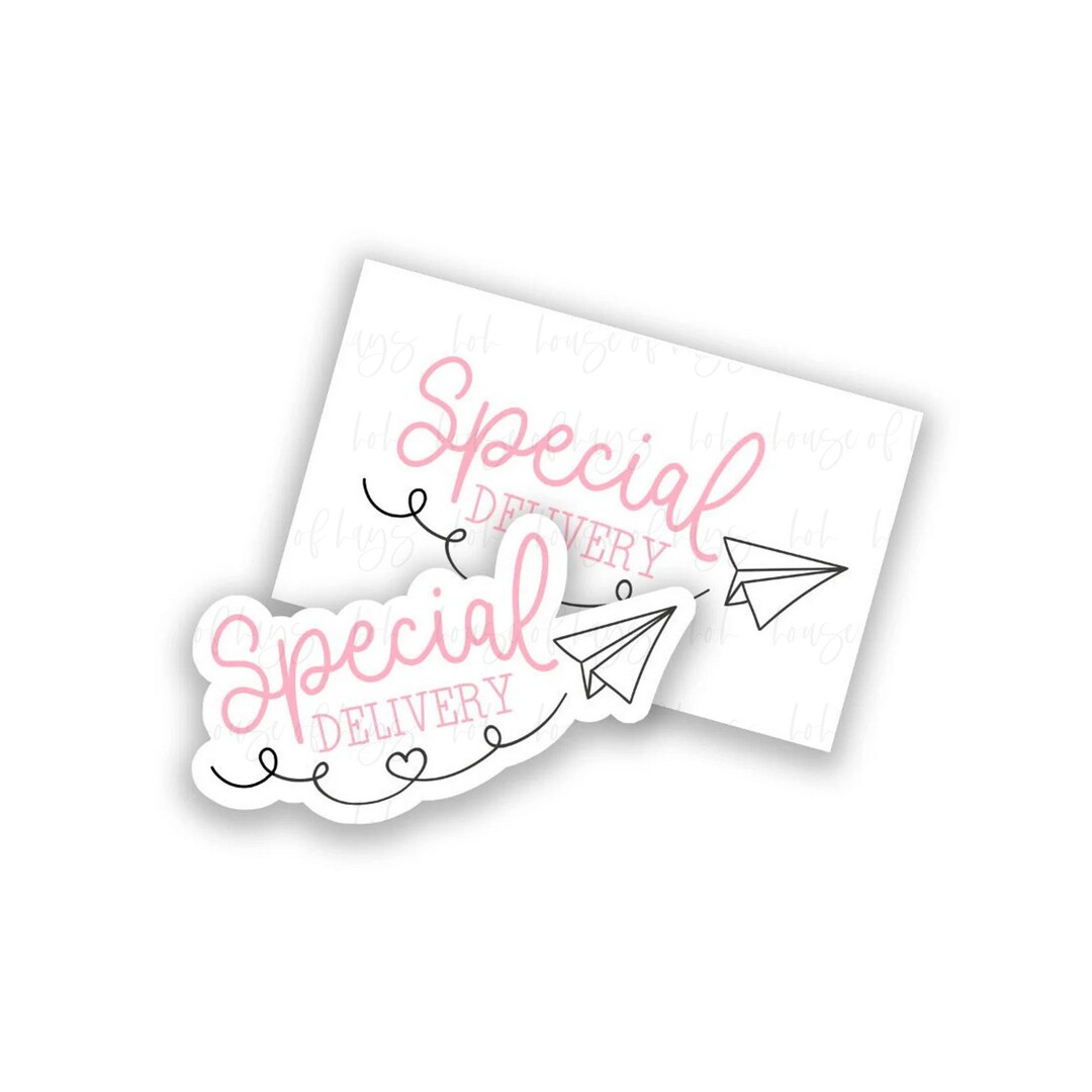 Special Delivery Paper Airplane Sticker | Digital File Sticker - Etsy