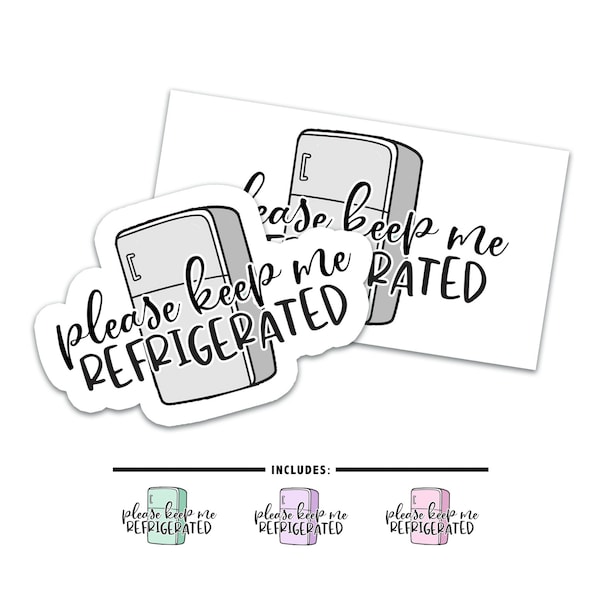 Keep Refrigerated Stickers - Etsy
