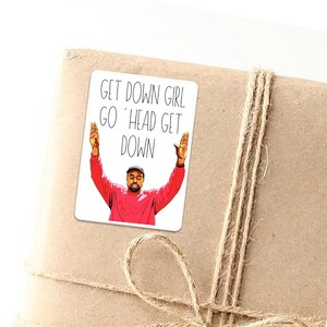 Happy Dance Get Down Girl Happy Mail Stickers 2x1.5 18 Stickers per ...