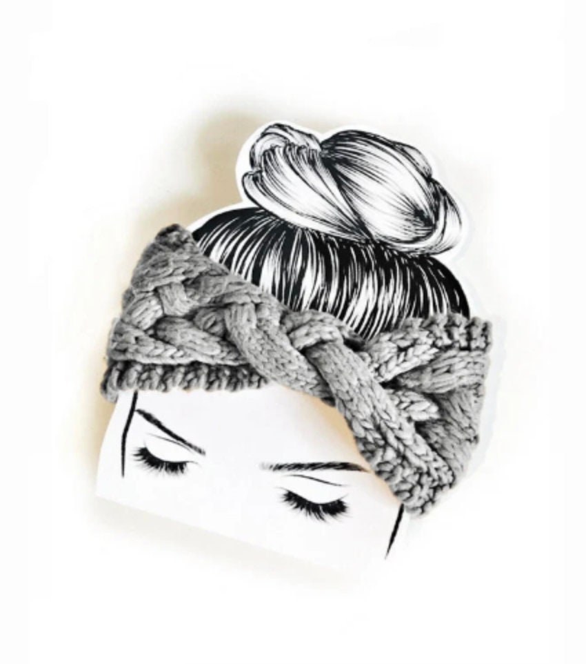 Printable Messy Bun Display Card for Ear Warmer Headbands - Etsy Australia