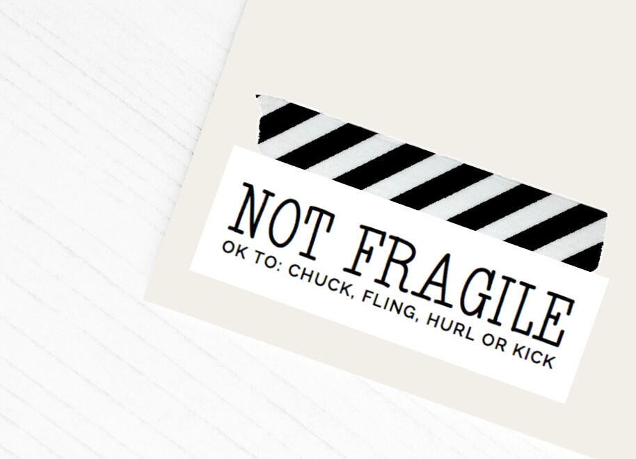 NOT Fragile Sticker Small Shop Packaging Ideas Labels 40 - Etsy