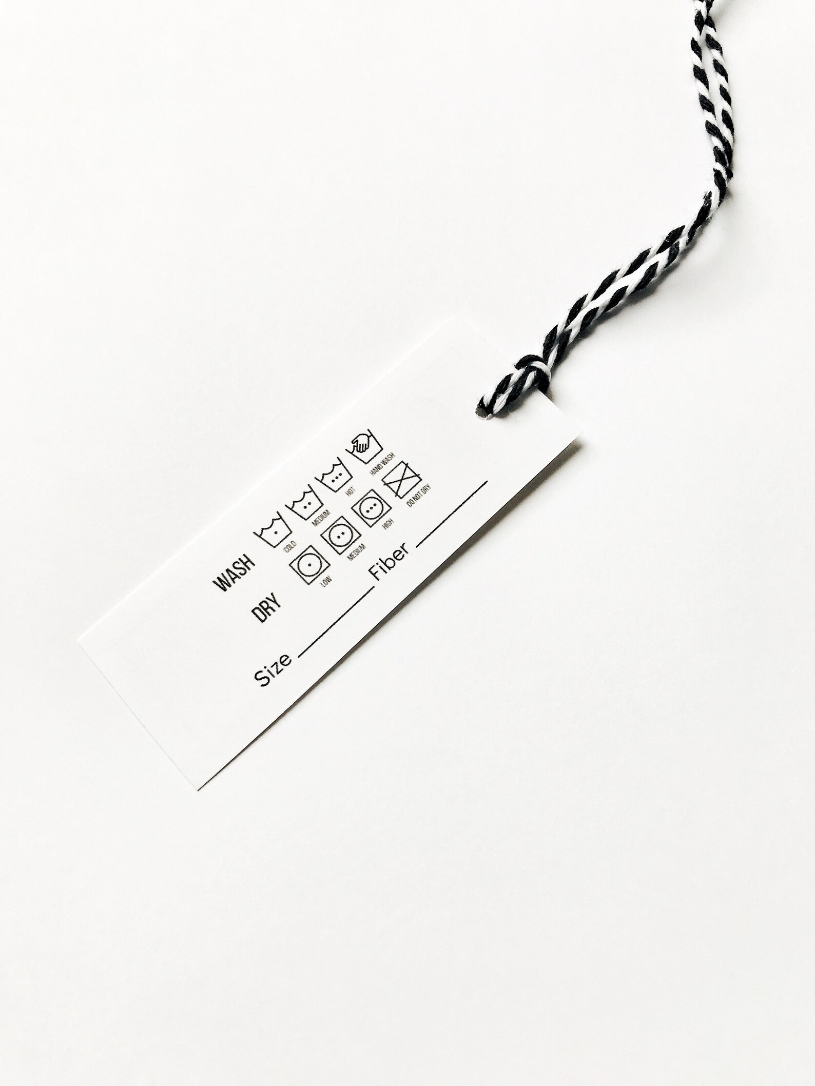 PRINTABLE Thin Handmade Care Instruction Tags for Small - Etsy