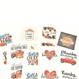 Fall Theme HAPPY MAIL Variety Sticker Pack Package Decor 24 Stickers ...