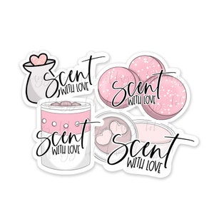 Scent With Love Sticker Pack | Digital File Sticker - Etsy