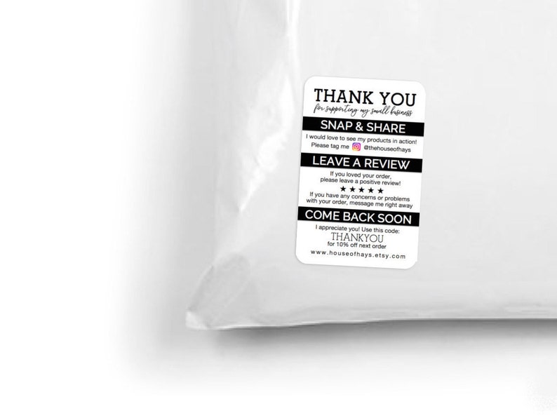 All in One Marketing Sticker Small Business Packaging - Etsy