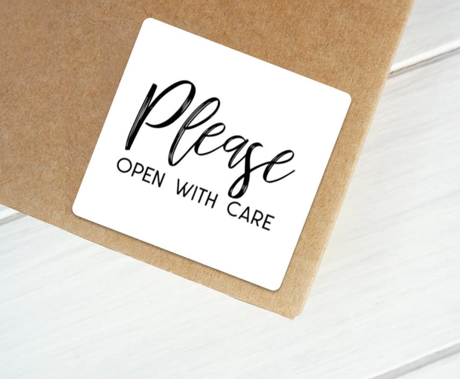 Please Open With Care Packaging Stickers 24 Stickers per - Etsy