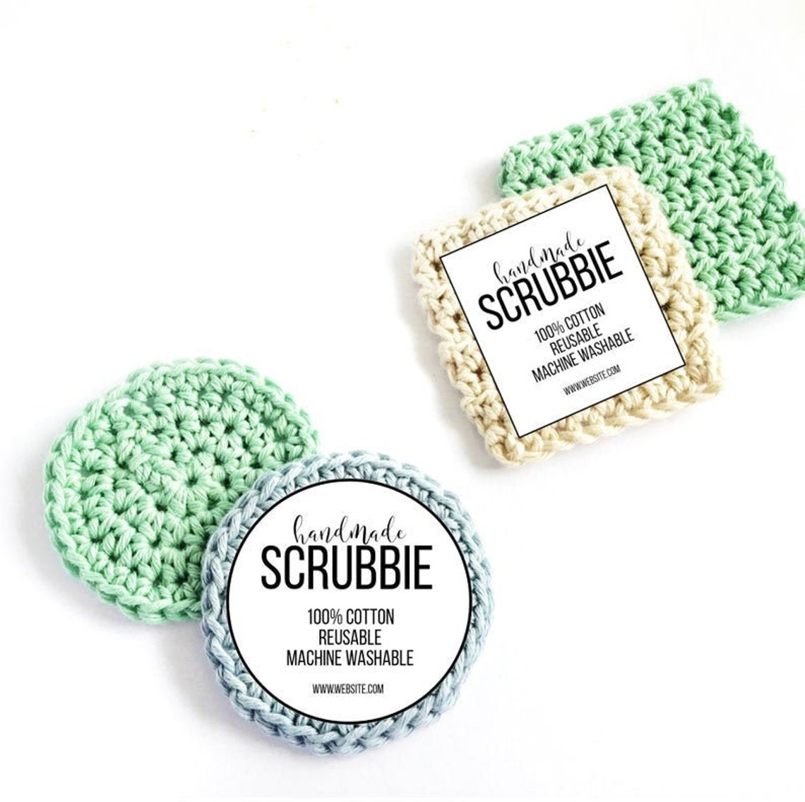 Editable Face Scrubbie Card Tags | Personalize With Canva - Etsy