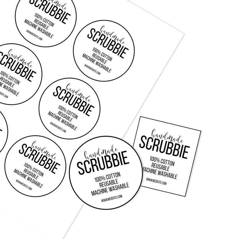 Editable Face Scrubbie Card Tags | Personalize With Canva - Etsy
