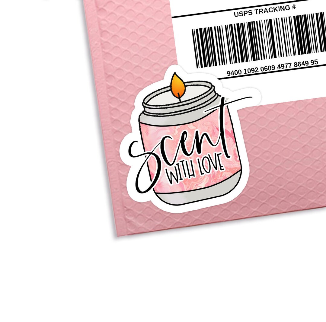 Aroma con amor / Candle Smell Good Happy Mail Stickers / 18 - Etsy España