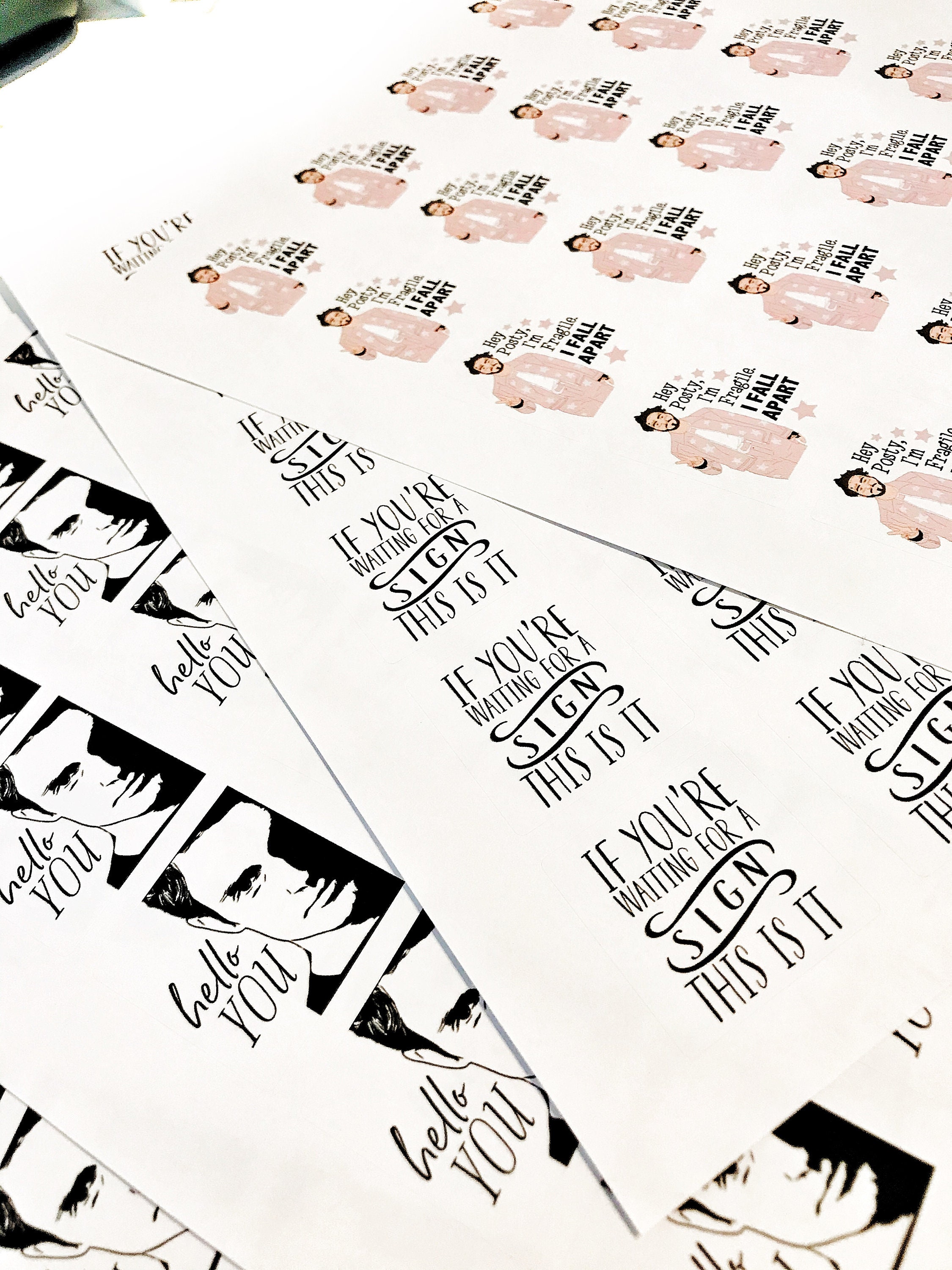 Funny Fragile Sticker Small Shop Packaging Stickers | Etsy