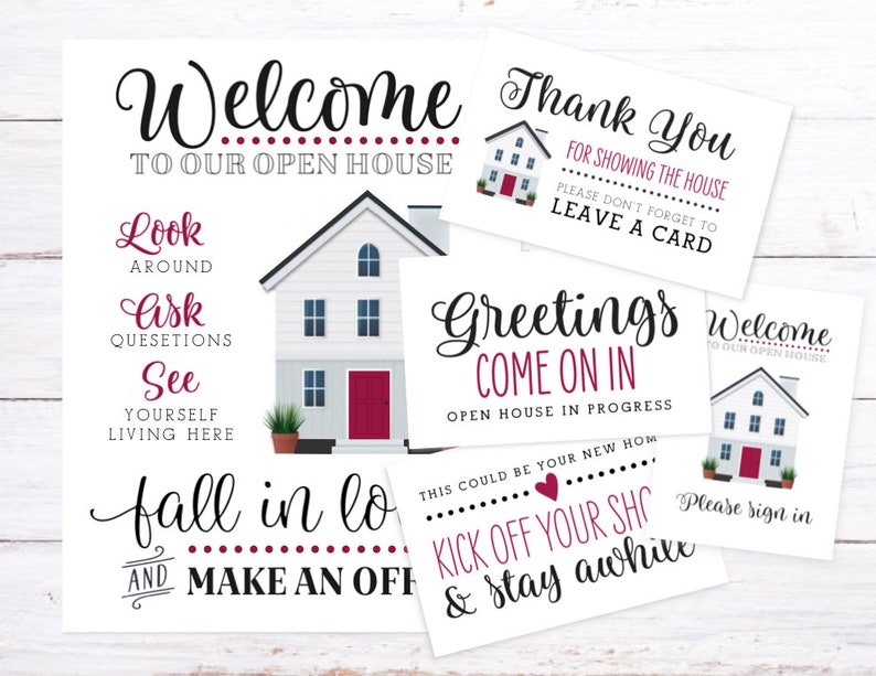 Welcome to Our Open House Printable Kit Instant Download - Etsy