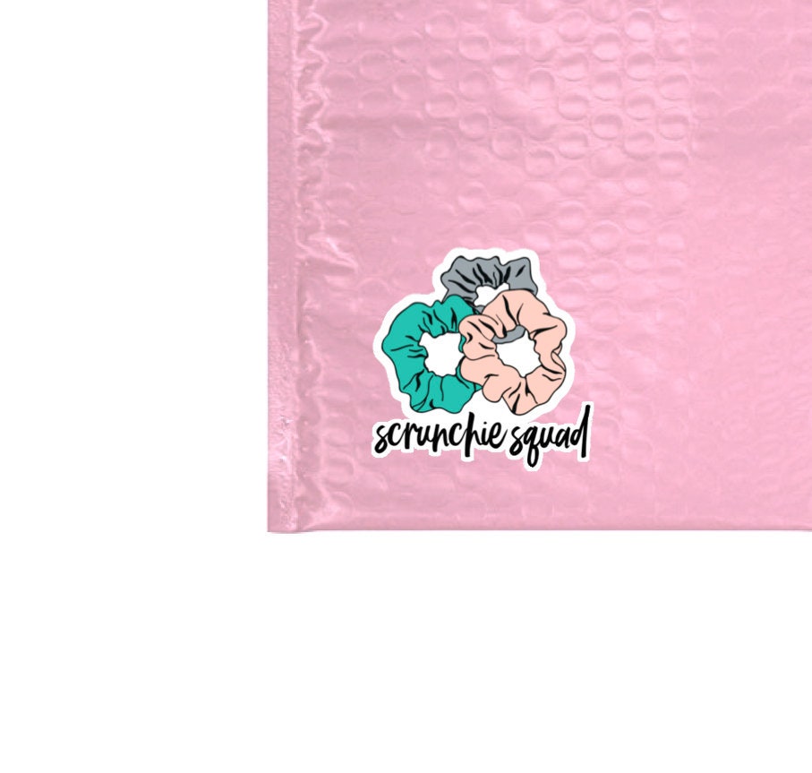 Scrunchie Squad Sticker Packaging Stickers 30 Stickers - Etsy