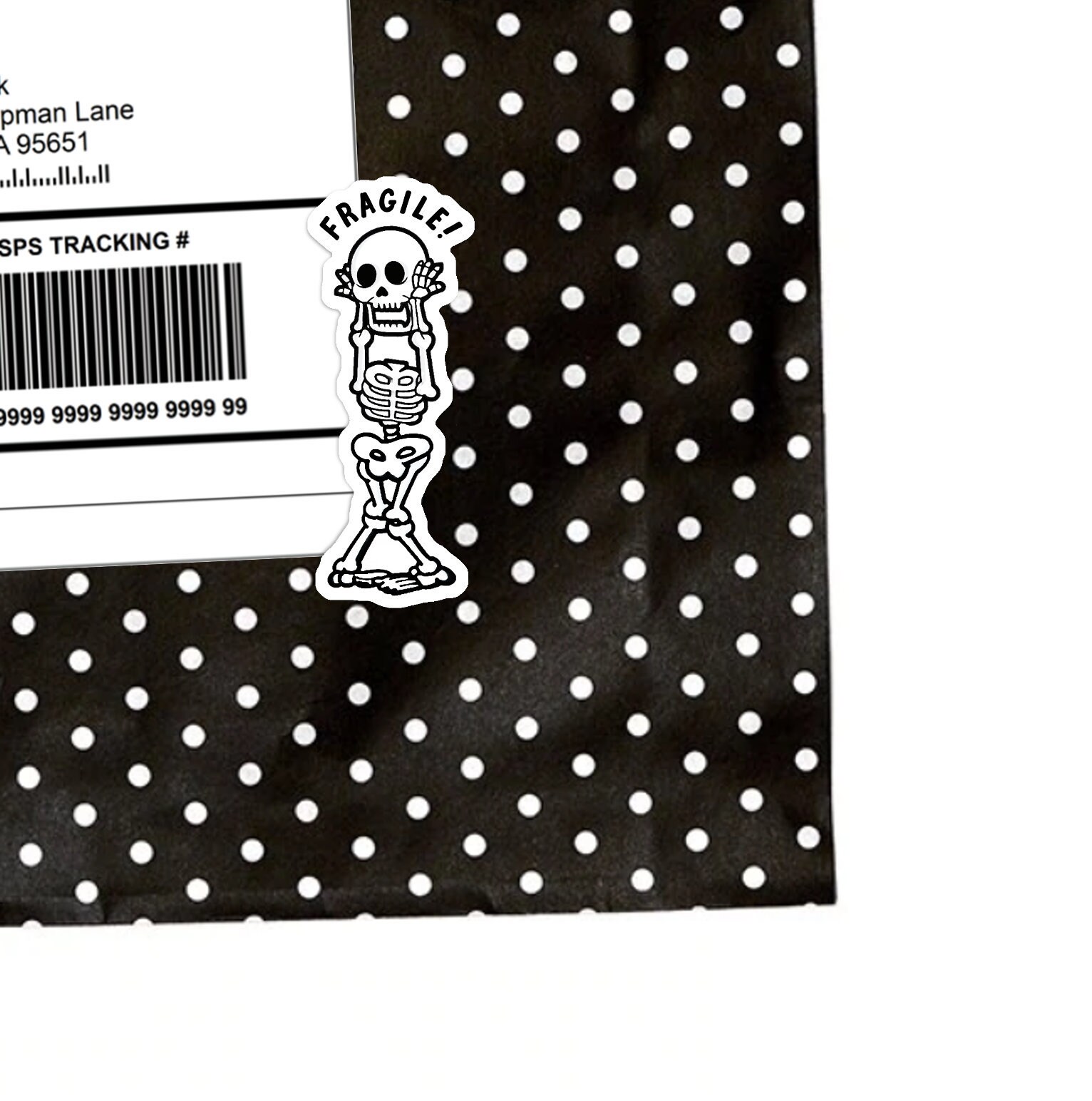 Fragile Cute Halloween Skeleton Stickers Shipping Stickers - Etsy