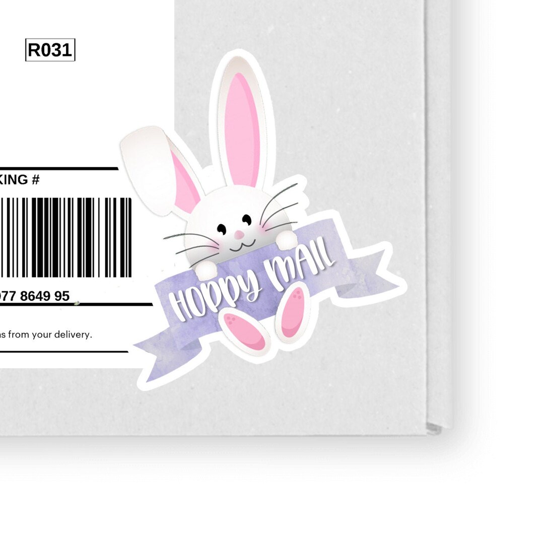 Hoppy Mail Easter Stickers 20 Stickers Shipping Supplies Small Business ...
