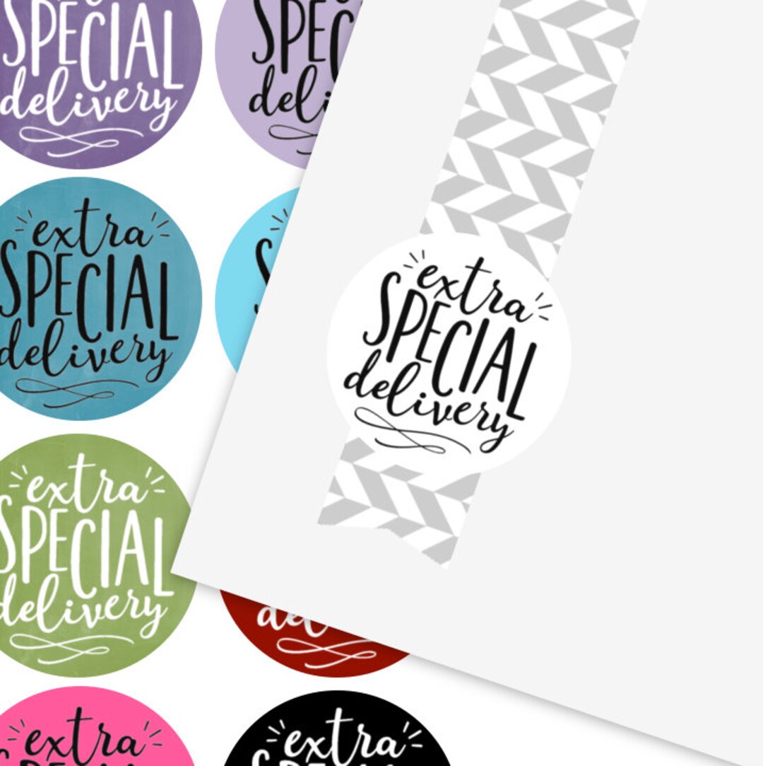 Extra Special Delivery Small Shop Packaging Stickers Shipping & Mailing ...