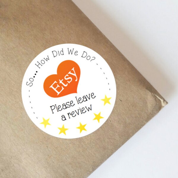 Etsy Review Labels - Etsy