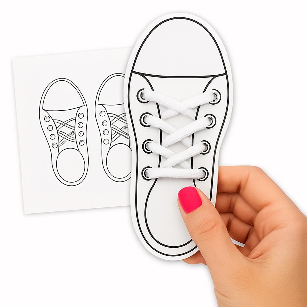 READY TO PRINT Shoe Display Cards | Laces, Pins | Printable Digital ...