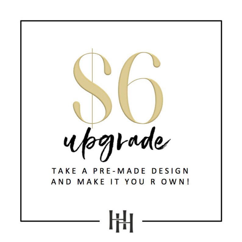 CUSTOMIZE ME : Make a Premade Design Yours Add On - Etsy