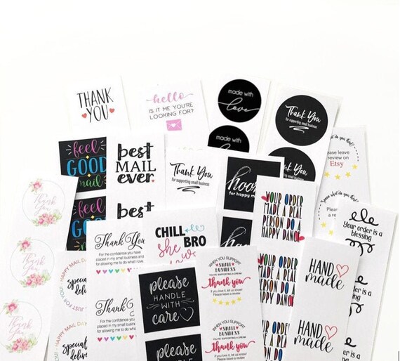HAPPY MAIL Variety Sample Sticker Pack Package Decor 50 | Etsy