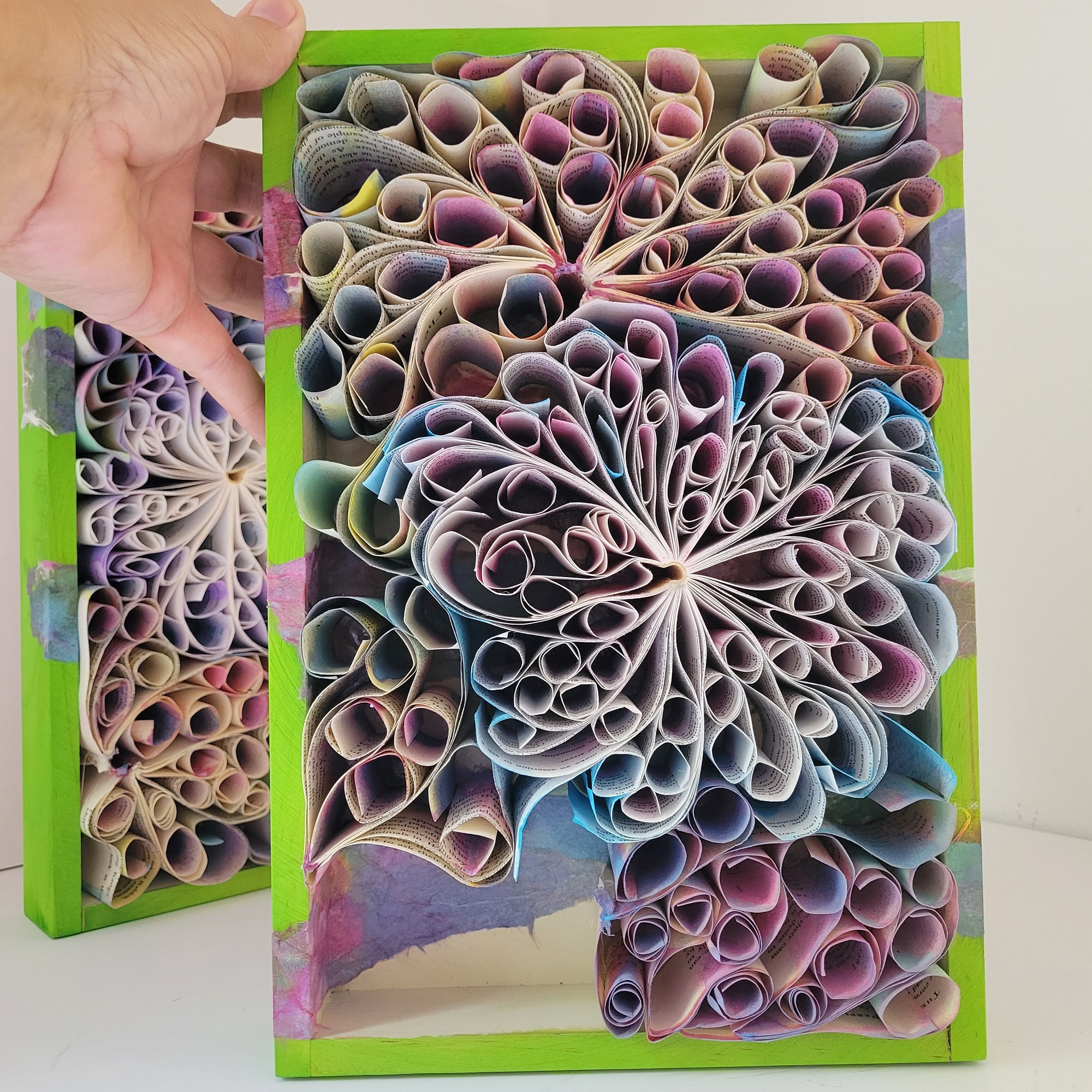 Altered Book Sculpture Watercolor Gardens - Etsy