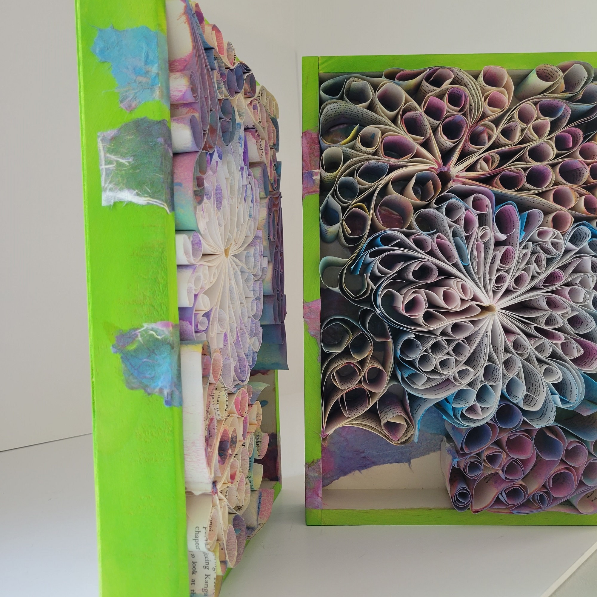 Altered Book Sculpture Watercolor Gardens - Etsy