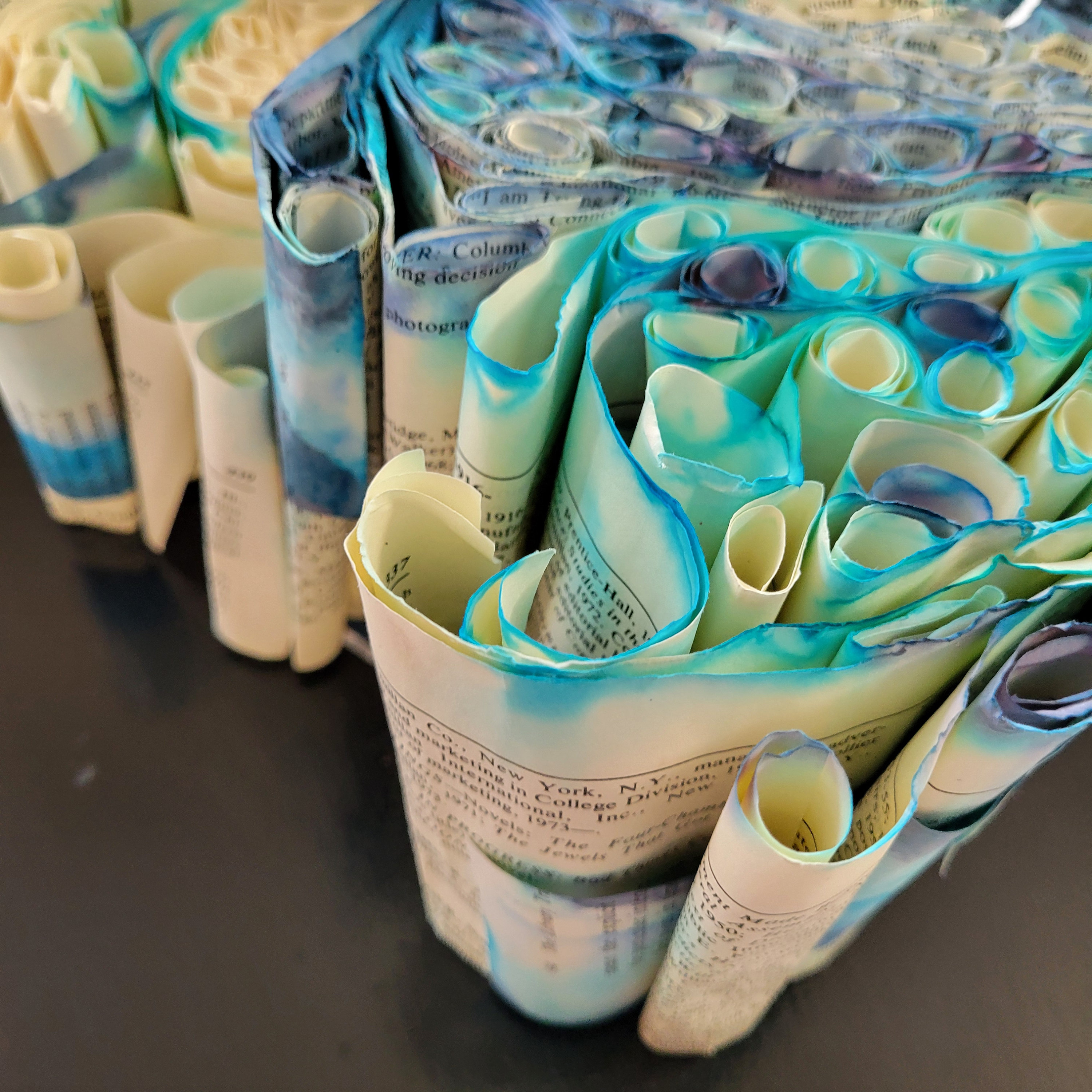 Waves 1 Book Paper Wall Sculpture - Etsy