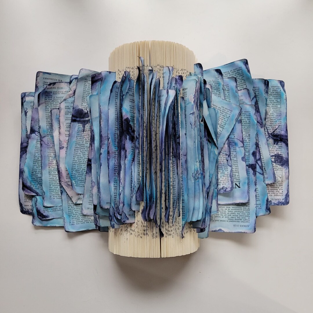 Altered Book Sculpture Wall Art -outburst - Etsy