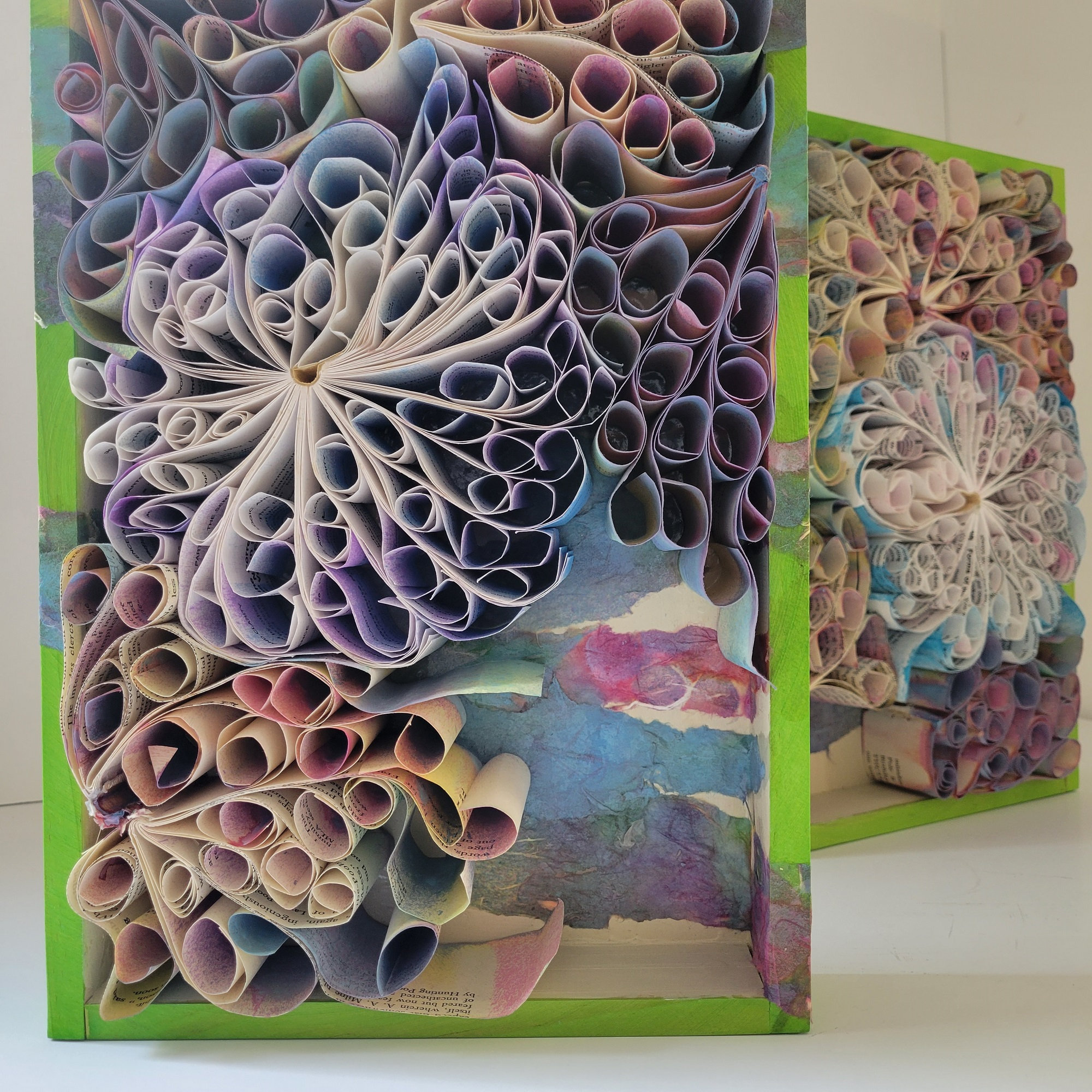 Altered Book Sculpture Watercolor Gardens - Etsy