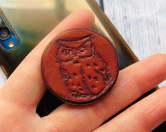 Leather Pop Socket - Etsy