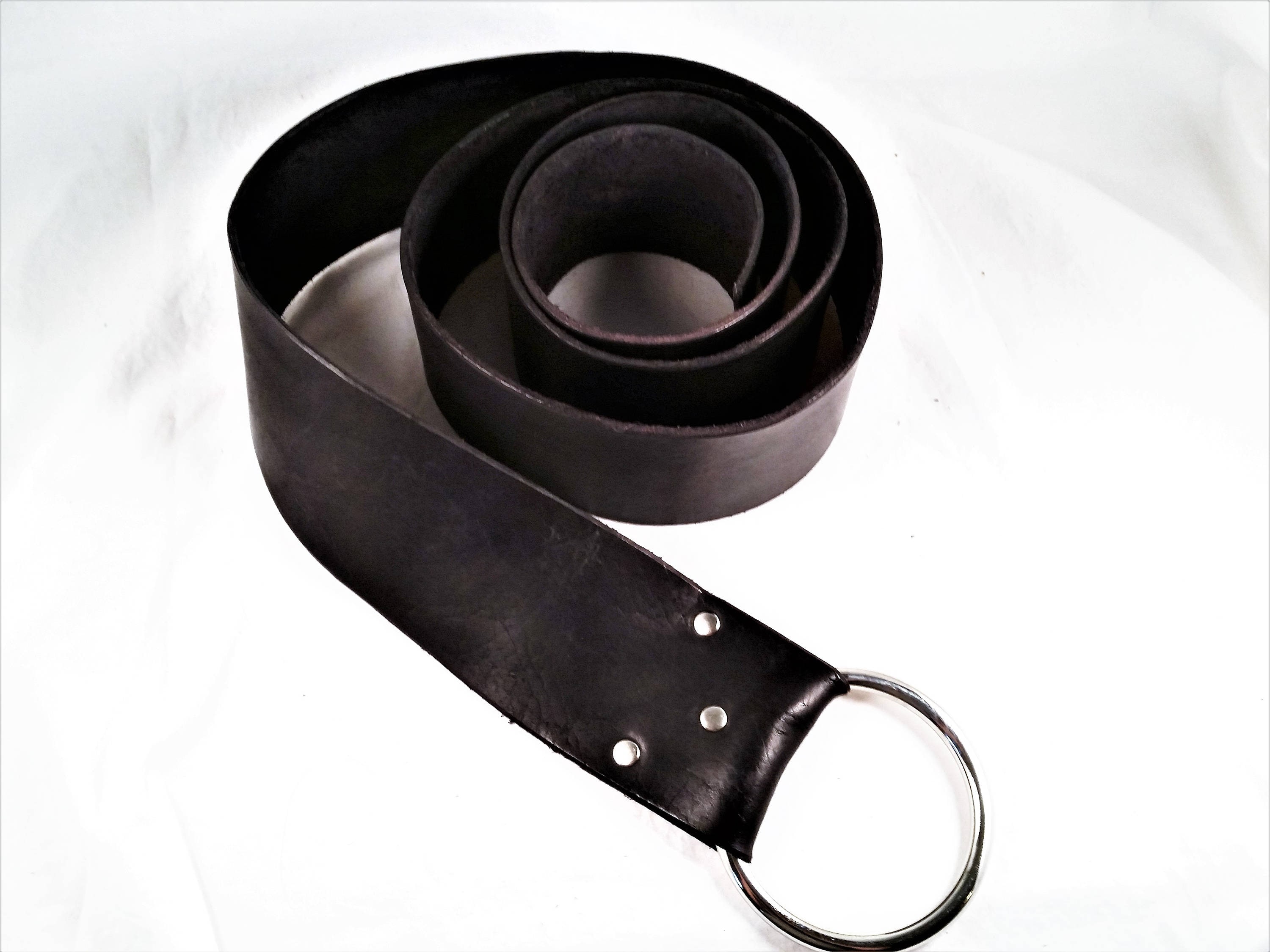 Extra Wide O-Ring belt — Sweet Pea Leather