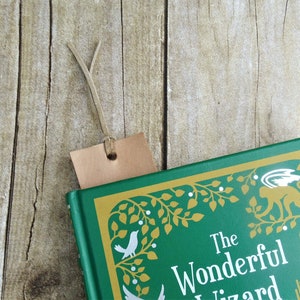 Wizard of Oz Bookmark - Leather Bookmark - No Place Like Home - Book ...
