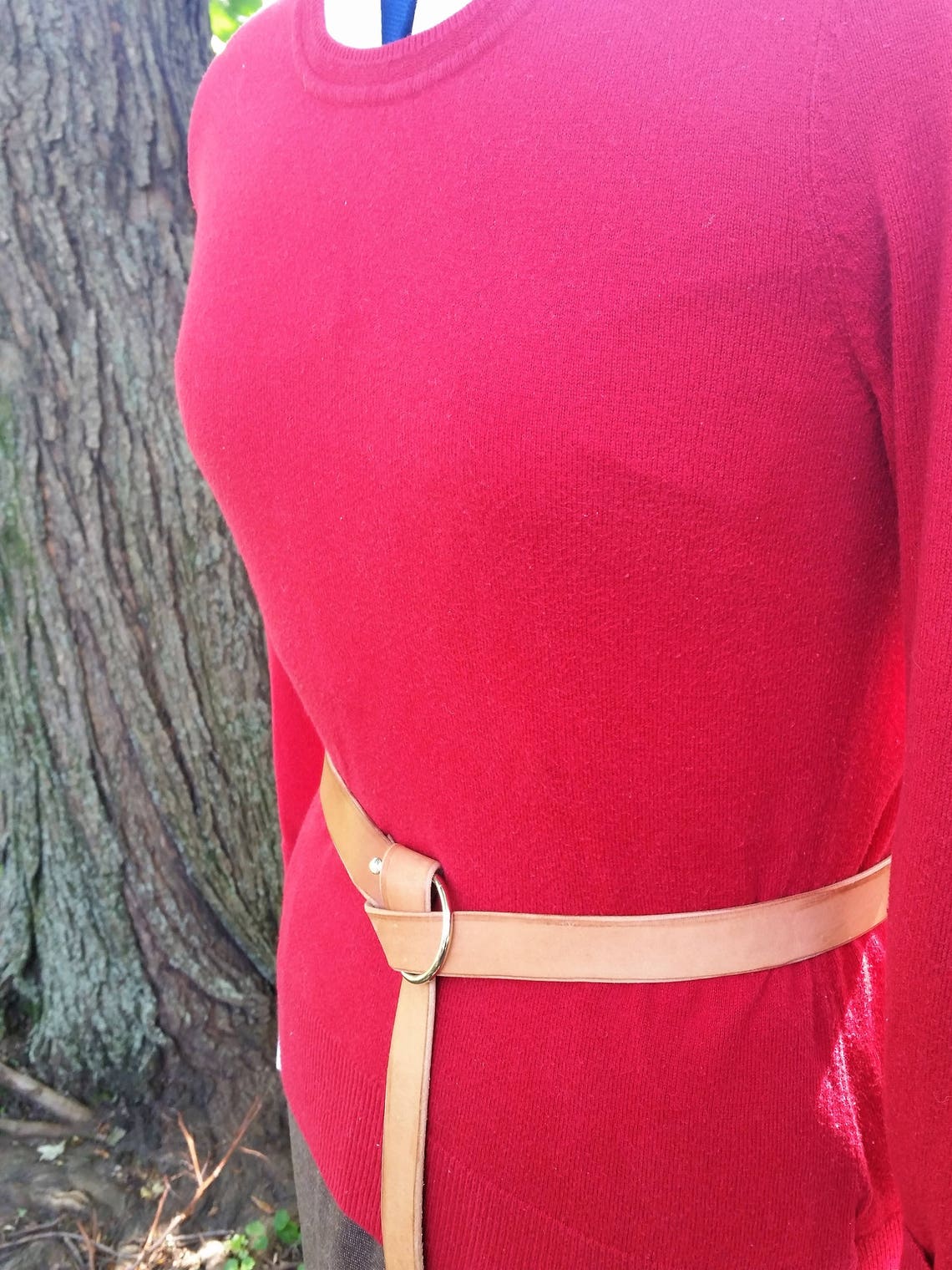 Custom Leather Skinny Belt – O-ring Natural Leather Accessory - Etsy