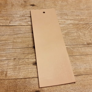 Leather Bookmark Blank - Do It Yourself - Leathercraft Kit - Book Lover ...
