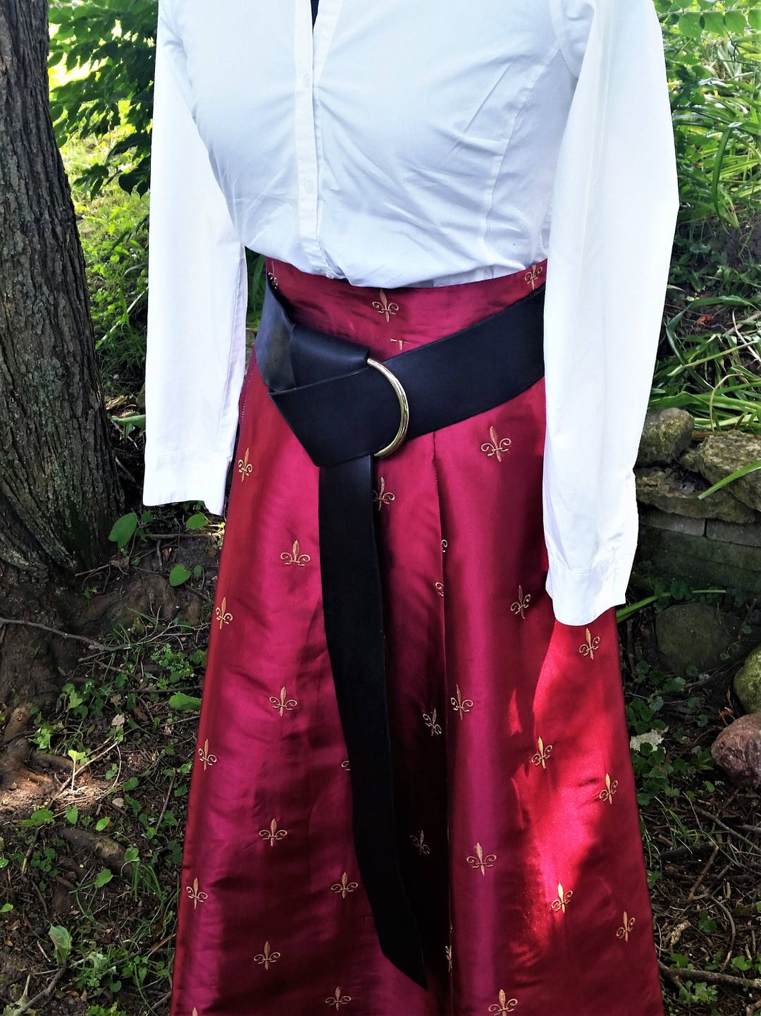 Custom Black Leather O-ring Belt – Renaissance Cosplay Accessory - Etsy