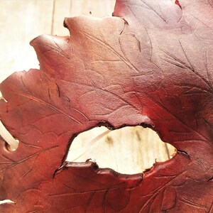 Leaf Leather Mask Made to Order- Steampunk Mask - Nature Mask - Mardi ...