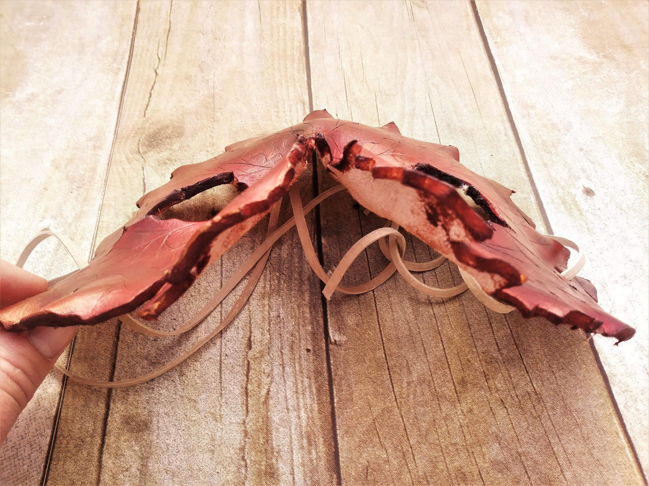 Handmade Leather Leaf Mask – Autumn Cosplay, Masquerade Accessory - Etsy