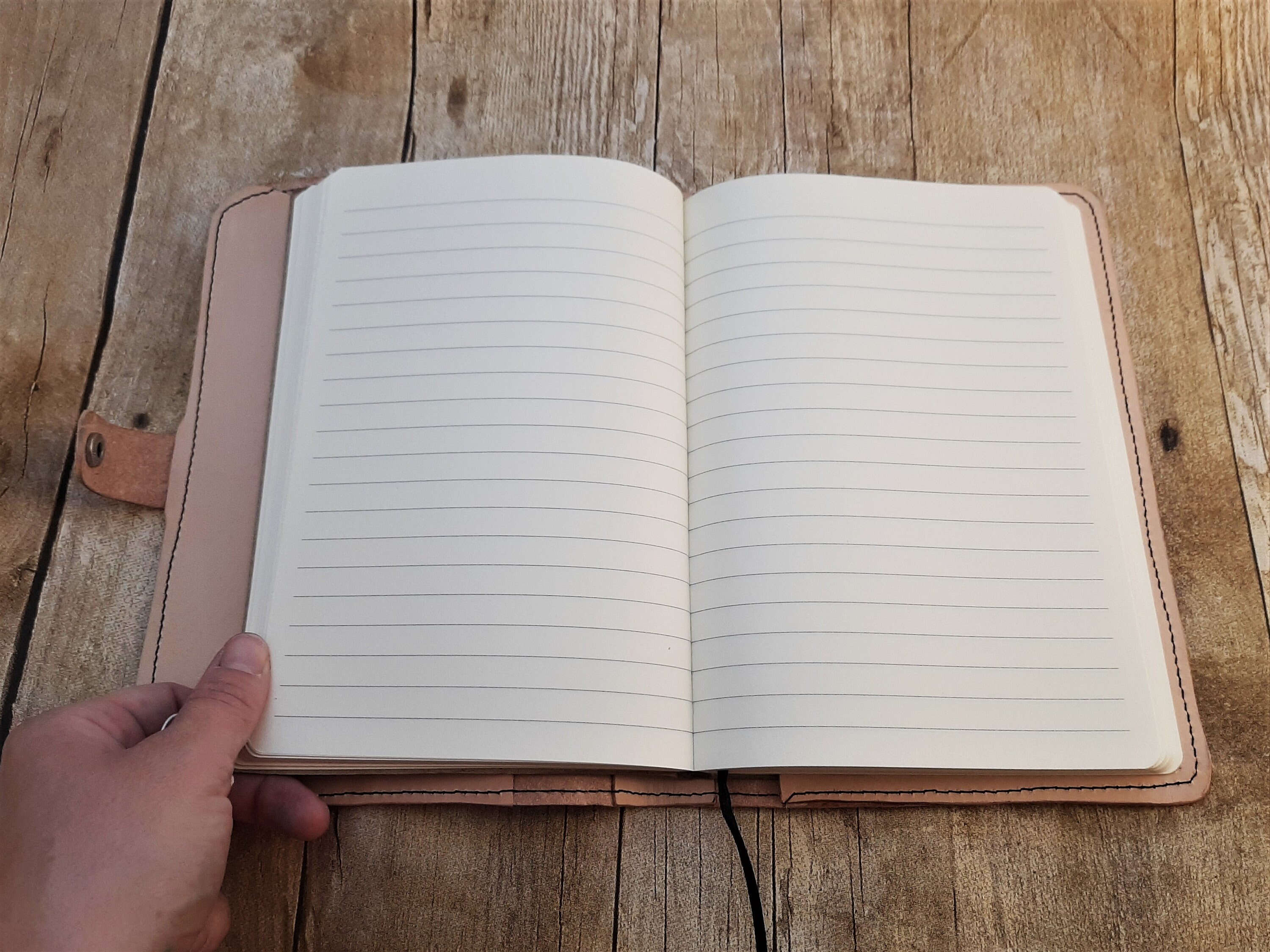 Refillable Notebook Cover — Sweet Pea Leather