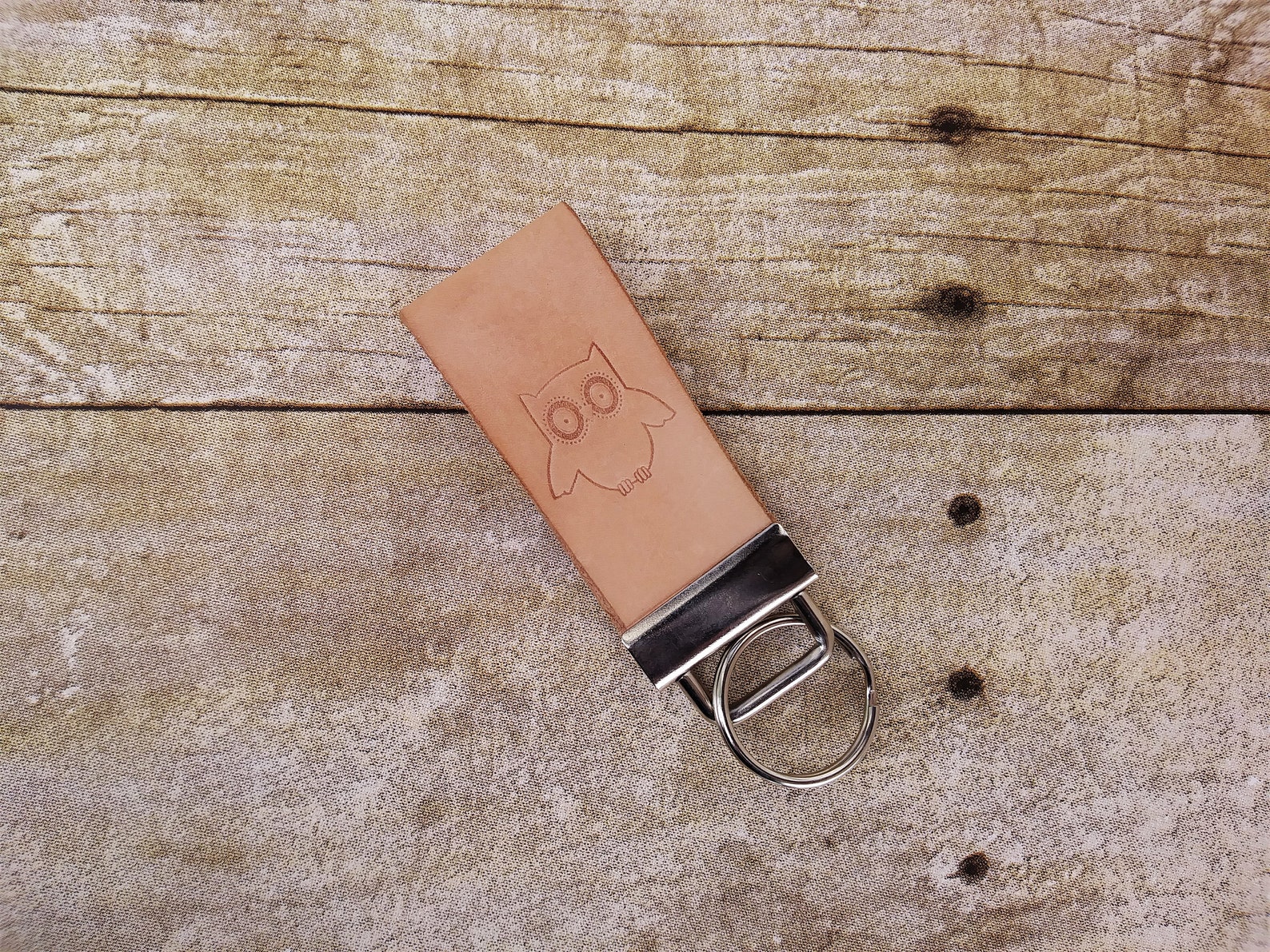 Custom Leather Keychain – Personalized Key Fob, Men's & Women's ...