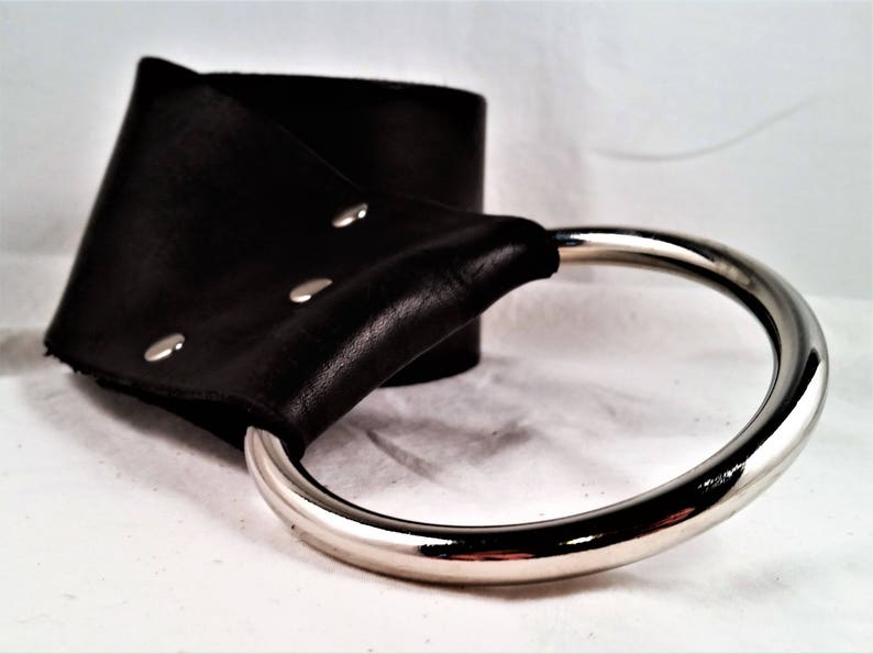 Custom Made Black Leather O-ring Belt Fashion Accessory | Etsy