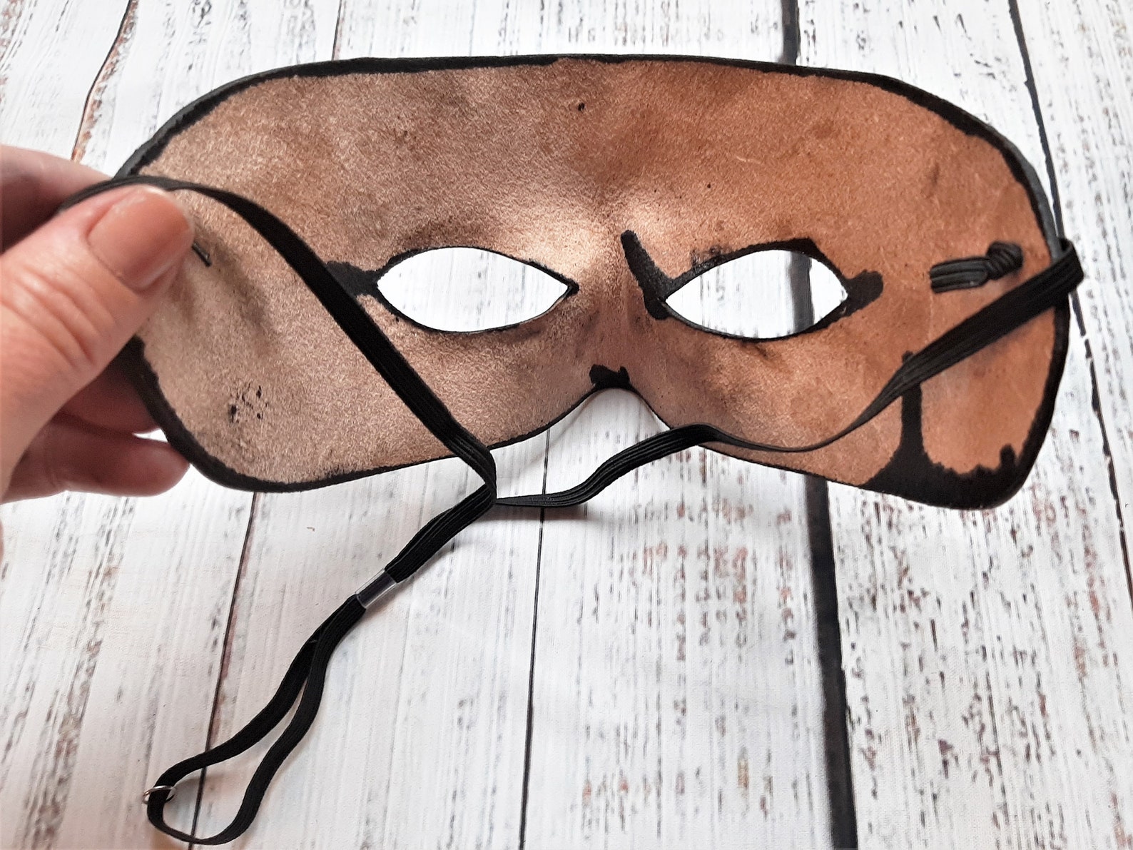 Dread Pirate Mask Handmade Leather Mask Pirate Costume - Etsy