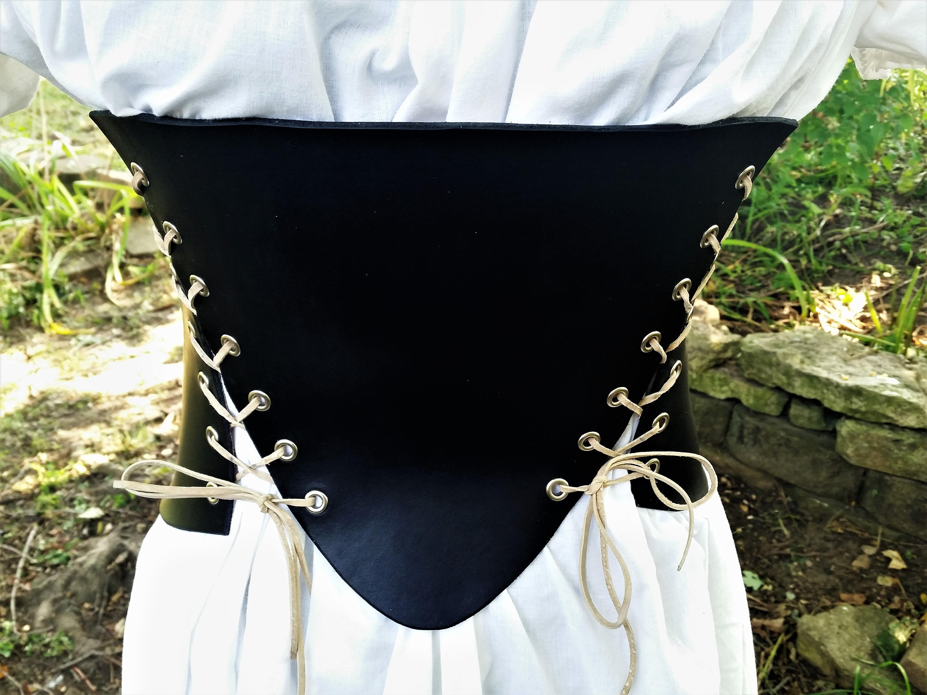 Custom Sized Four Panel Corset — Sweet Pea Leather