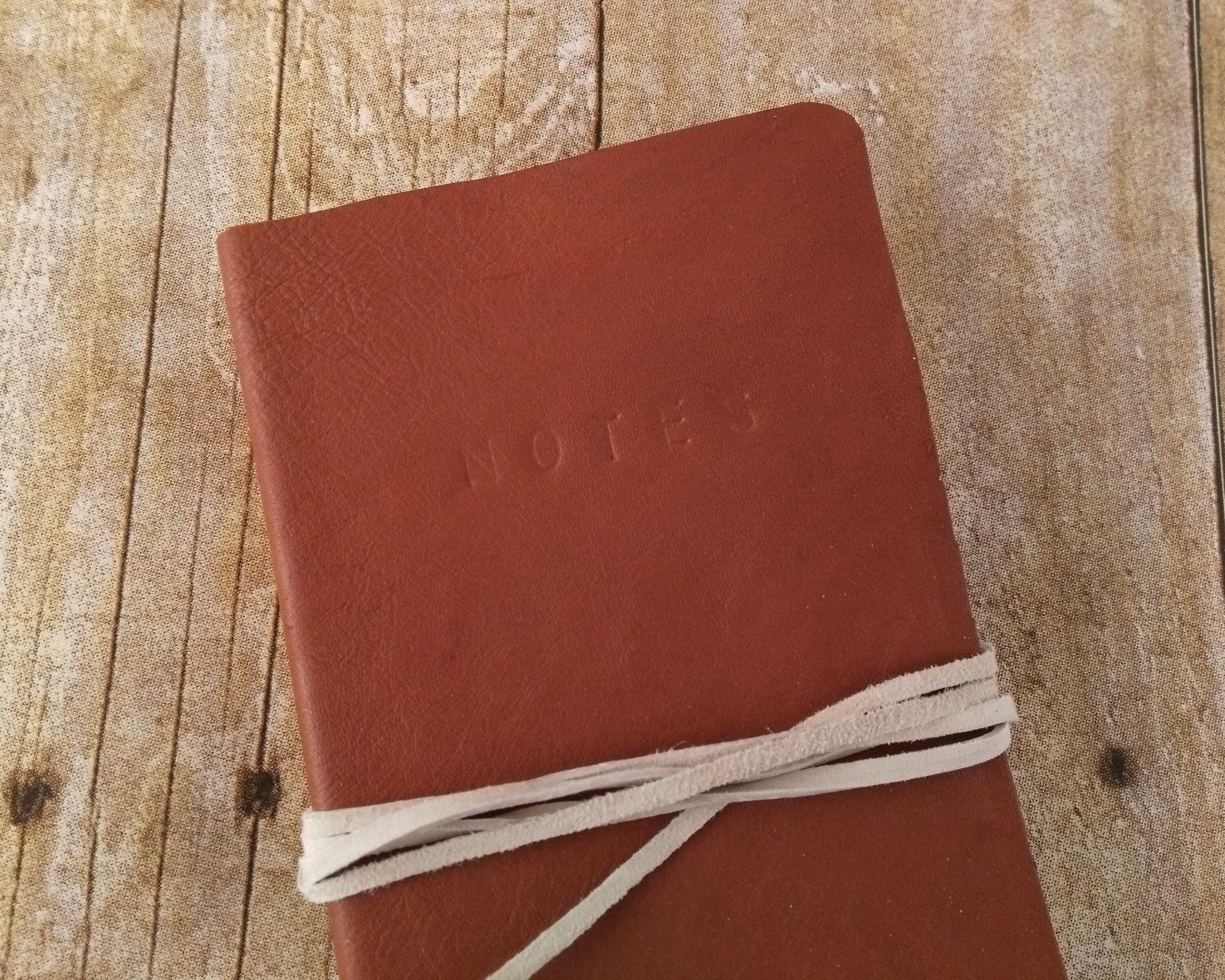 Refillable Notebook Cover — Sweet Pea Leather