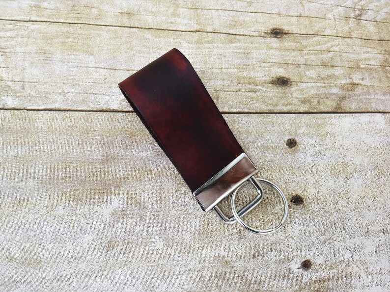 Custom Leather Keychain – Personalized Key Fob, Men's & Women's ...