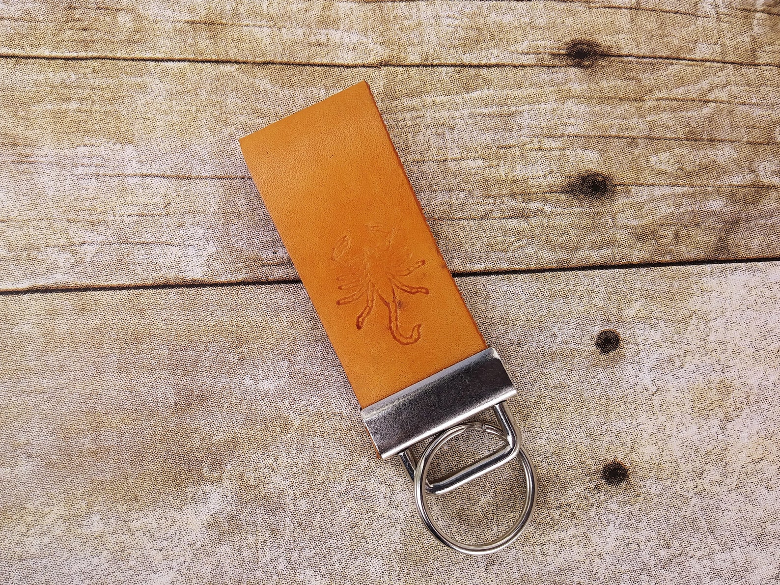 Custom Leather Keychain Leather Key Fob Men's Key - Etsy