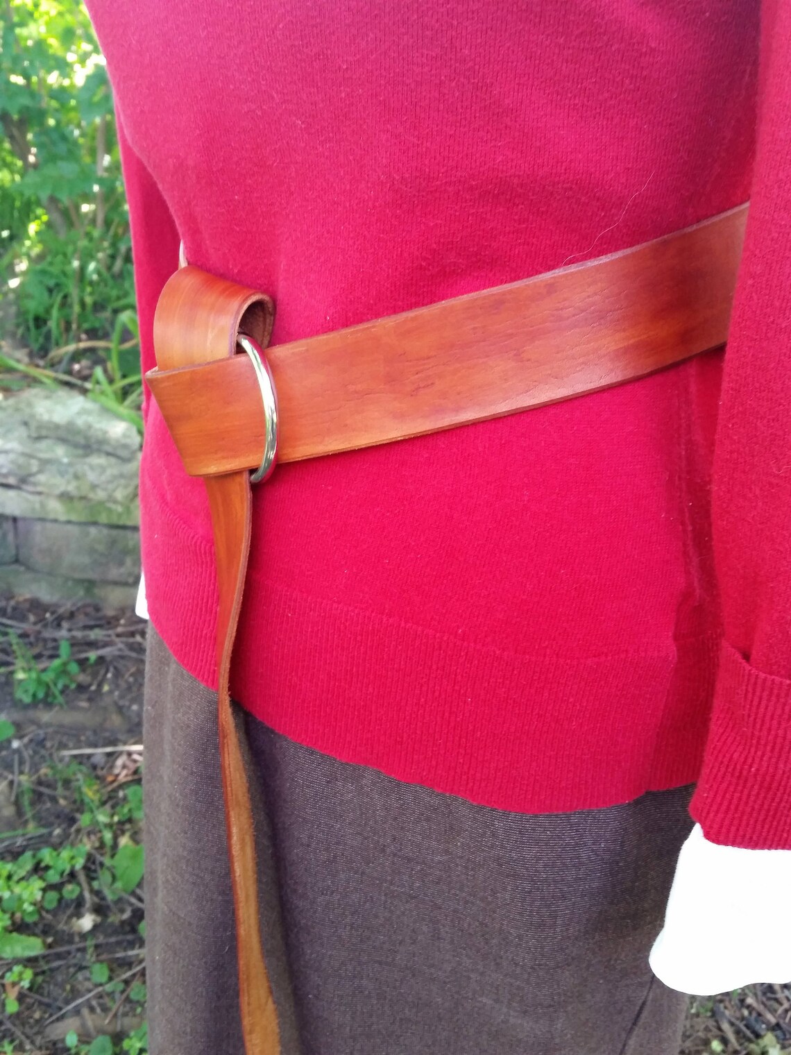 Wide Belt - Leather Fashion Accessories - Full Grain - Luxury Belt - 0 ...