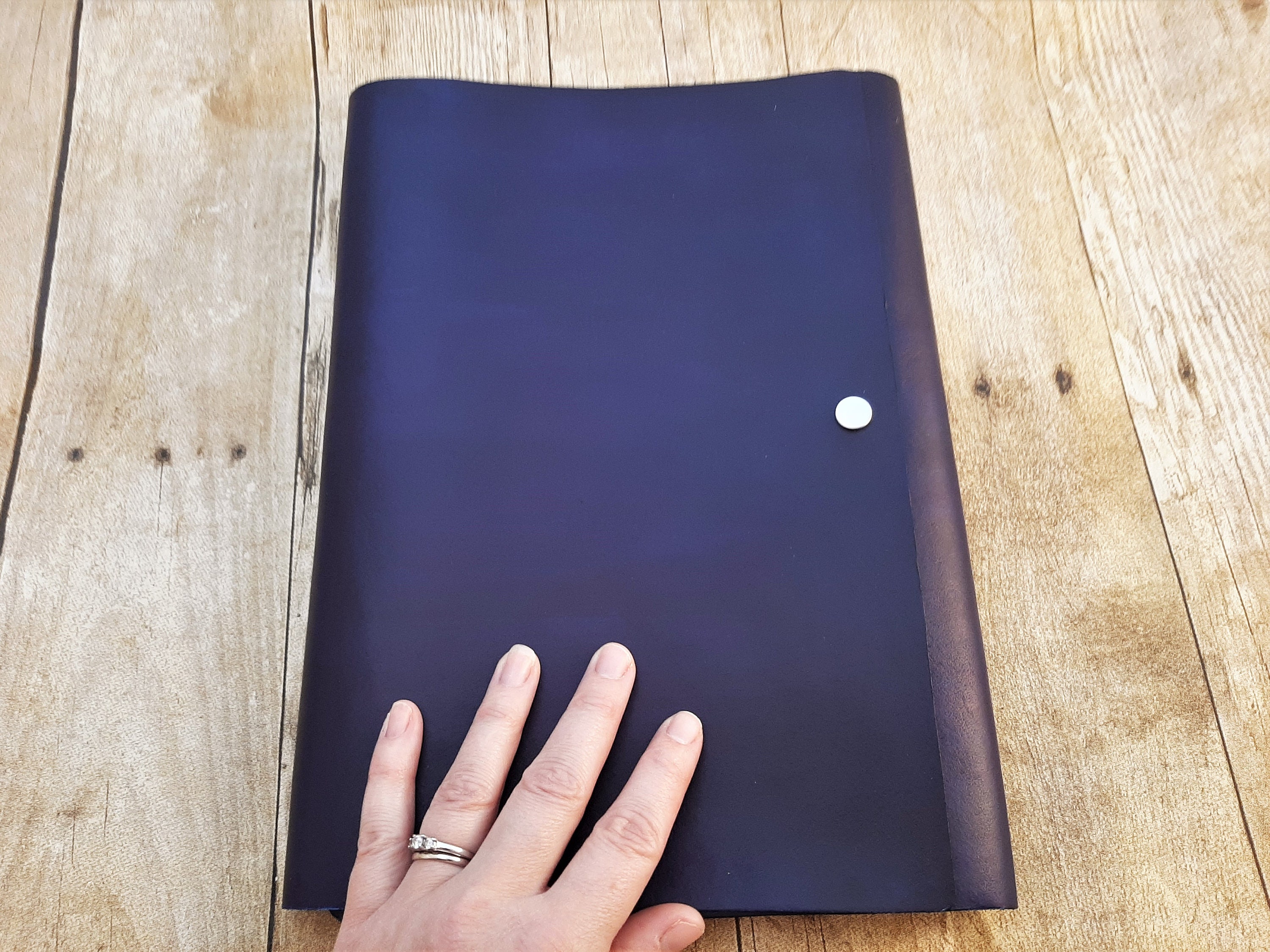 Refillable Notebook Cover — Sweet Pea Leather